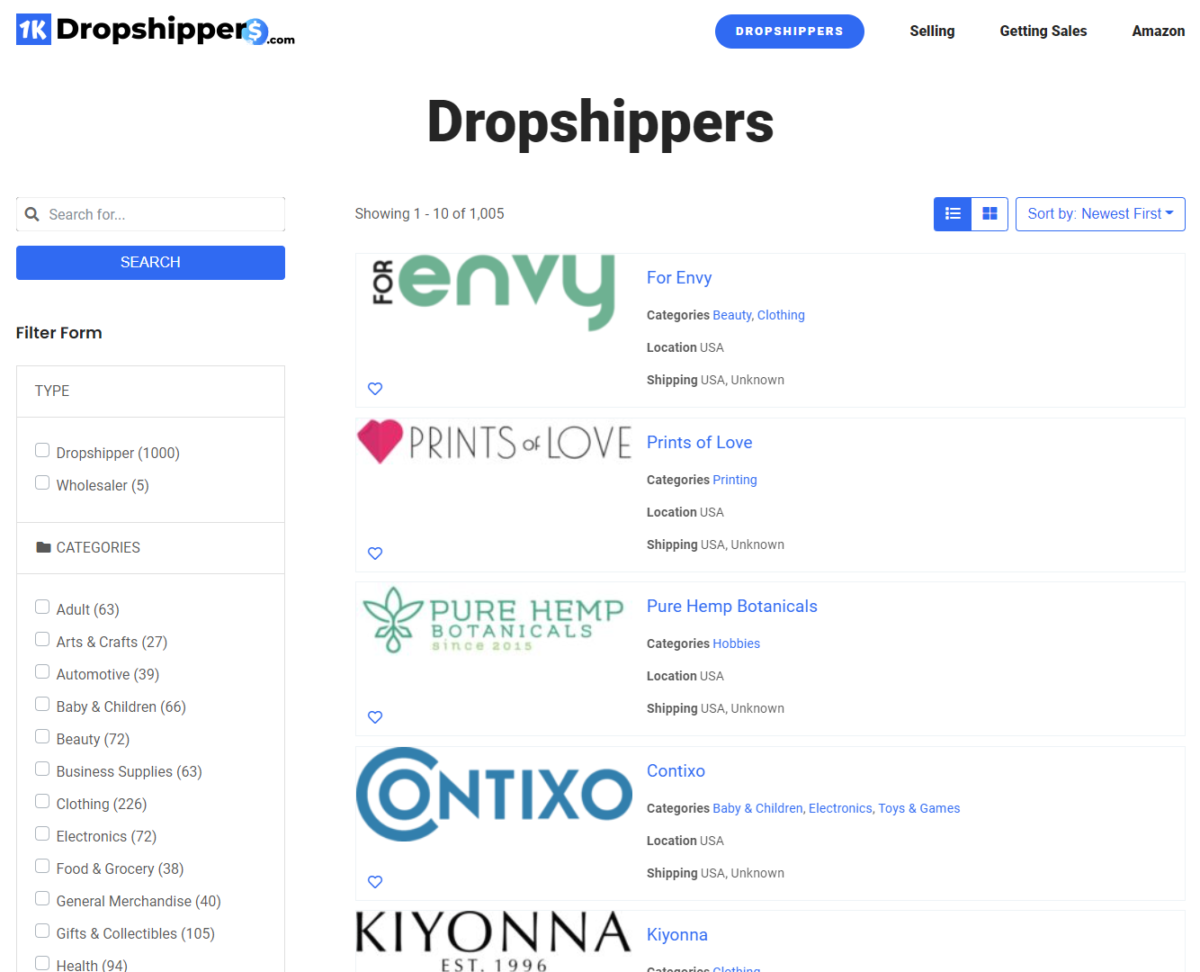 1,000 Dropshippers! – 1,000 Dropshippers! Begin Selling Products Today!